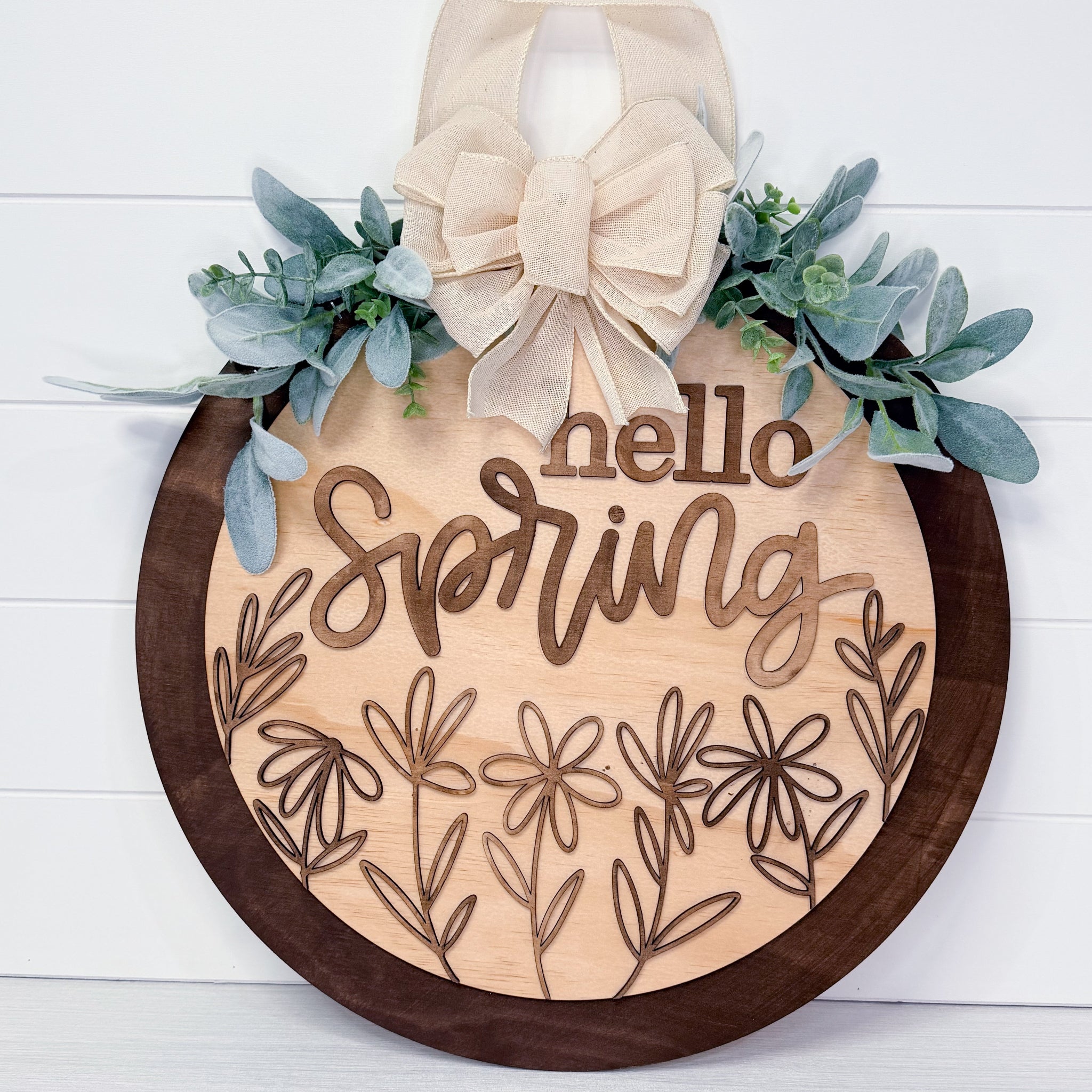 Hello Spring Floral Door Sign – NAP Creations